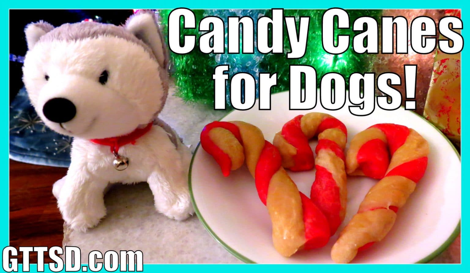 Candy Cane Cookies for Dogs | Christmas Treats Recipe | Gone to the ...